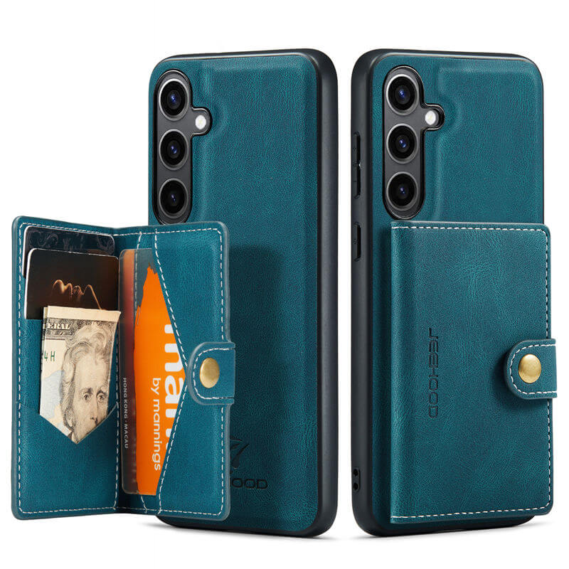 JEEHOOD Samsung Galaxy S24 Plus 2-in-1 Magnetic Wallet Case