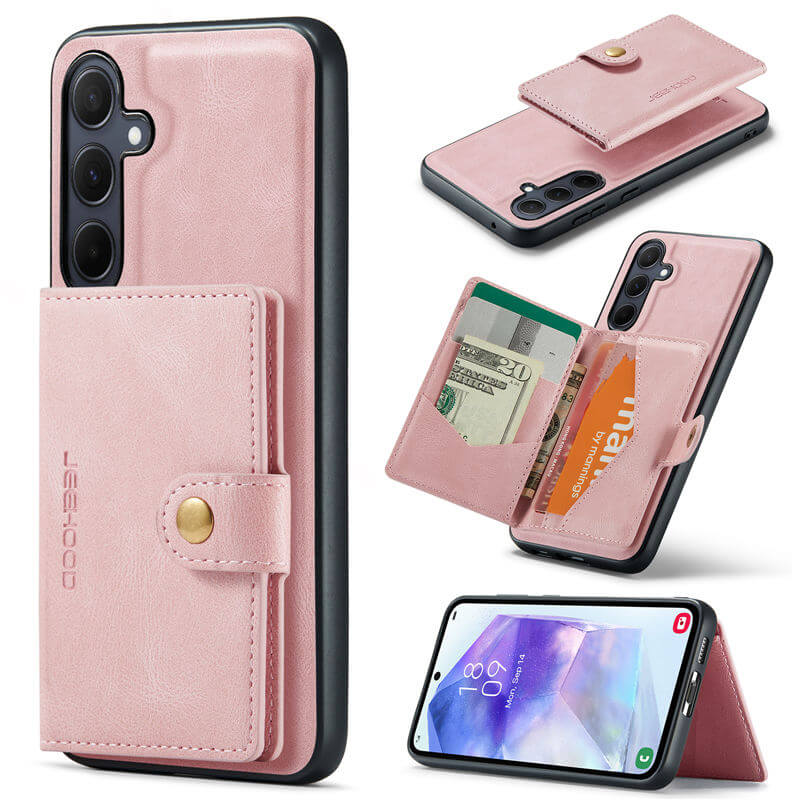 JEEHOOD Samsung Galaxy A55 Case - JEEHOOD Wallet Case Cover